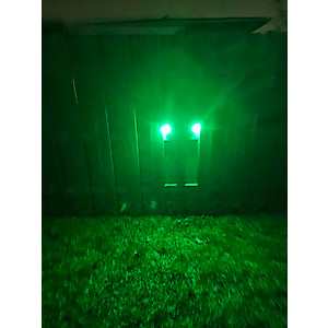 LILBEES Solar Powered Hog Feeder Light with Motion Sensor for Hog,Deer Feeder,Predator Coyote Pig Varmint,Campact Camouflage Design for Out Door Hunting with Green Lights(G300)(Pack of 2)