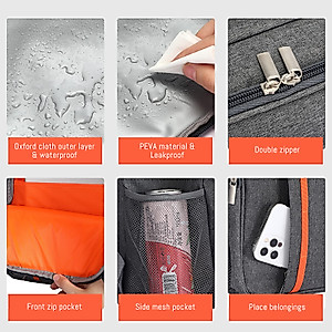 2 Pcs Cooler Backpack Insulated Leak Proof Hold 24 Can, Backpack Cooler Waterproof Lightweight Cooler Bag Keep Warm or Cool for 16 Hours Backpack Travel Camping Lunch for Men Women(black, Gray)