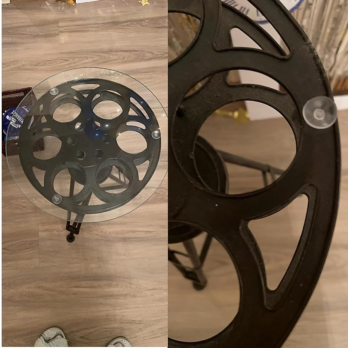 bnafes 18mm/0.7" Furniture Desk Glass Transparent Anti-Collision Suction Cups Sucker Hanger Pads for Glass Plastic Without Hooks, Pack of 10