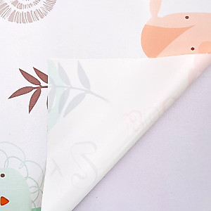 Yifasy Shelf Liner Zoo Park Self-Adhesive PVC Drawer Paper Furniture Protector Redo Toddler Makeup Dressing Table Kid Bookshelf 118x17.7 Inch