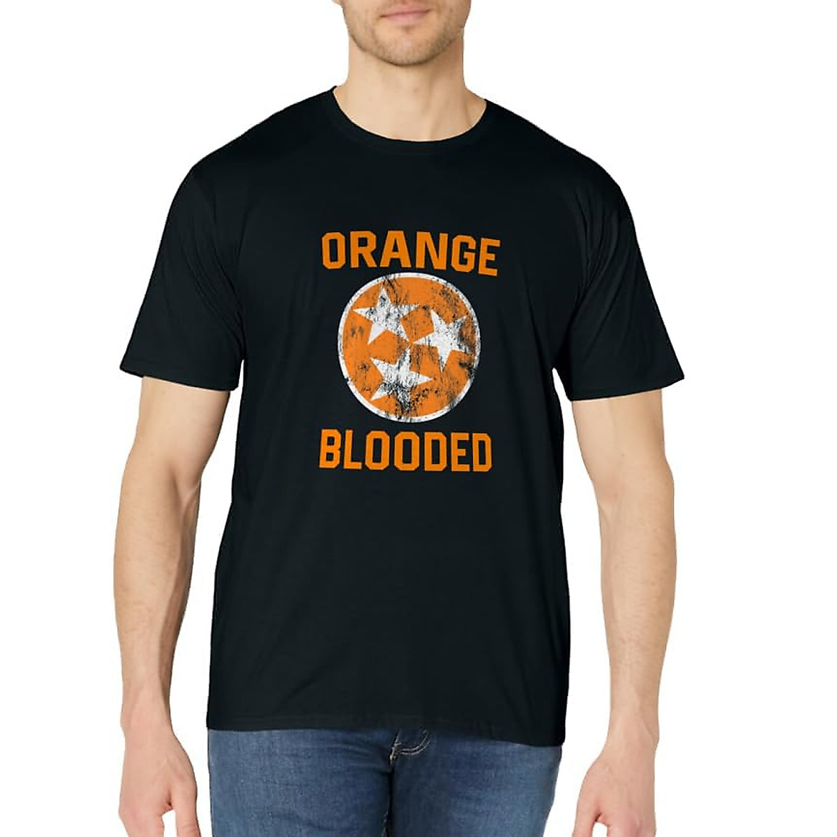 Tennessee Fan Orange Blooded Vol Sports Fan State Flag TN T-Shirt