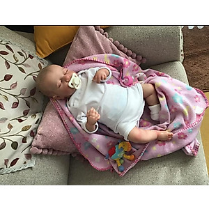 OCSDOLL Realistic Newborn Baby Doll Girl 20inch Reborn Baby Dolls Sleeping Real Painted Blood Vessels Visible Veins on Skin, Weighted Baby Dolls Closed Eyes