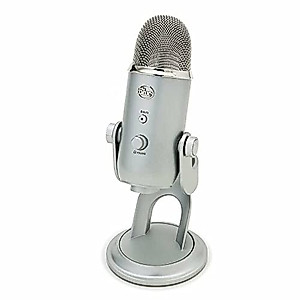 Blue Microphone Yeti USB (Silver) Bundle with TX-100 Headphones, Boom Arm and Pop Filter (4 Items) Microphones