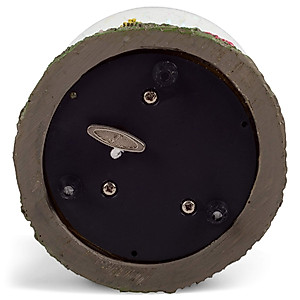 Elanze Designs Manatees Playing in Ocean 100MM Sturdy Wind Up Music Glitter Water Snow Globe Tabletop Dresser Nightstand Figurine Decoration Plays Tune Somewhere in Time