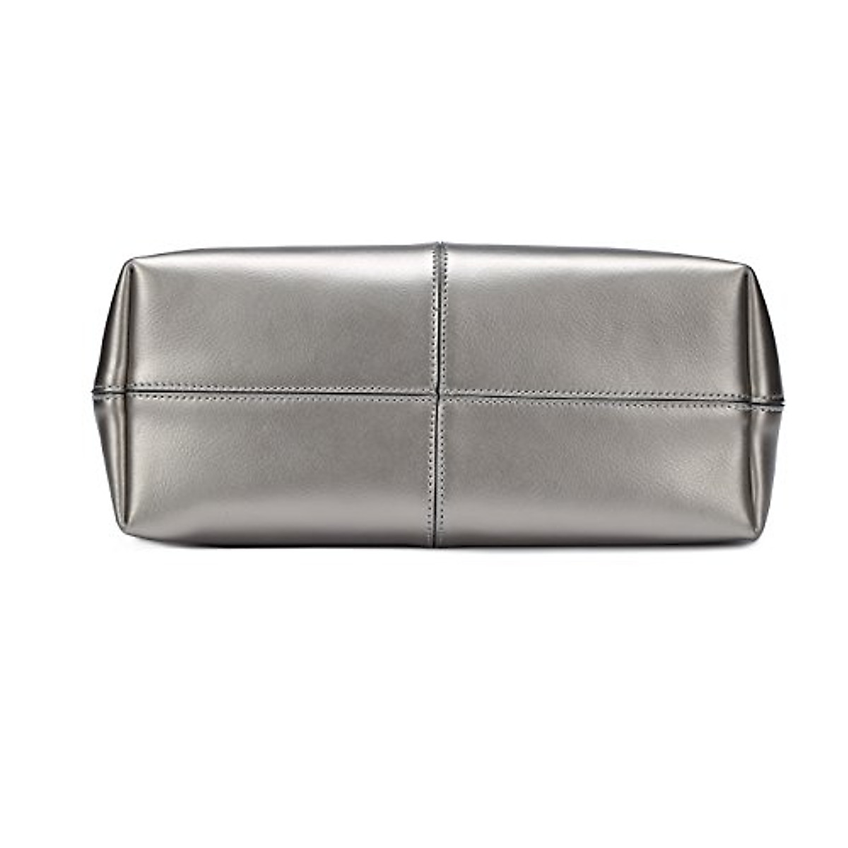 Covelin Women's Handbag Genuine Leather Tote Shoulder Bags Soft Hot Silver grey