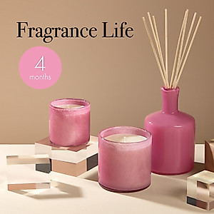 LAFCO New York Reed Diffuser Refill, Duchess Peony - 8.4 oz - Up to 4-Month Fragrance Life - Includes Natural Wood Reeds - Free of Dyes & Propellants - Made in the USA