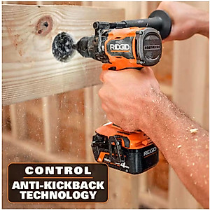 RIDGID 18V Brushless 2-Tool Combo Kit with 6.0 Ah and 4.0 Ah MAX Output Batteries, Charger and Hard Case