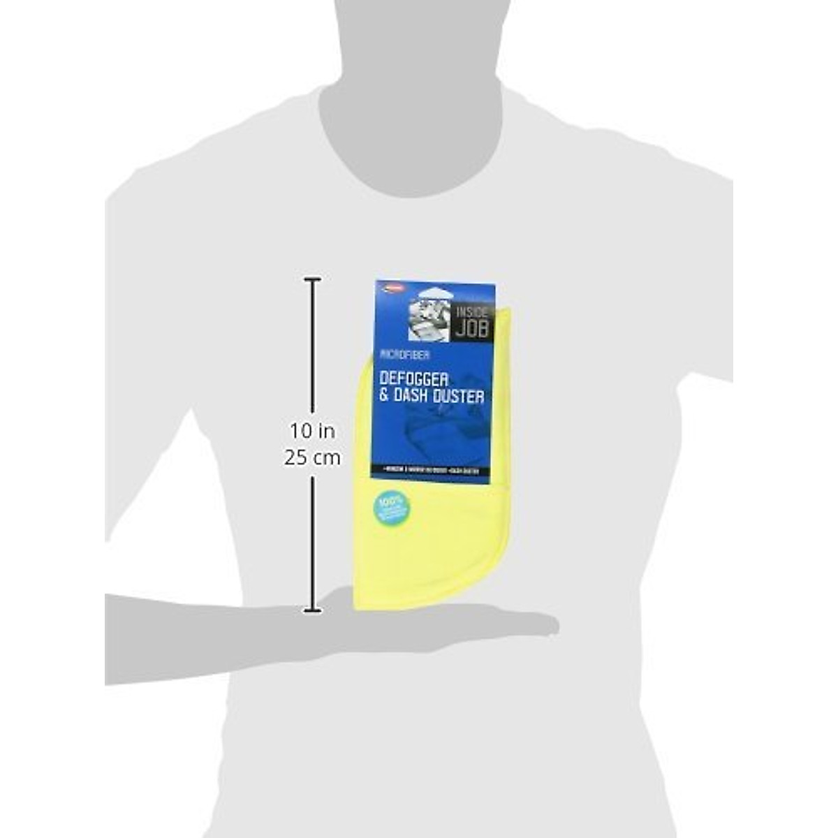 Carrand 40314 Microfiber Dash Duster and Window Defogger Mitt 22" x 30"