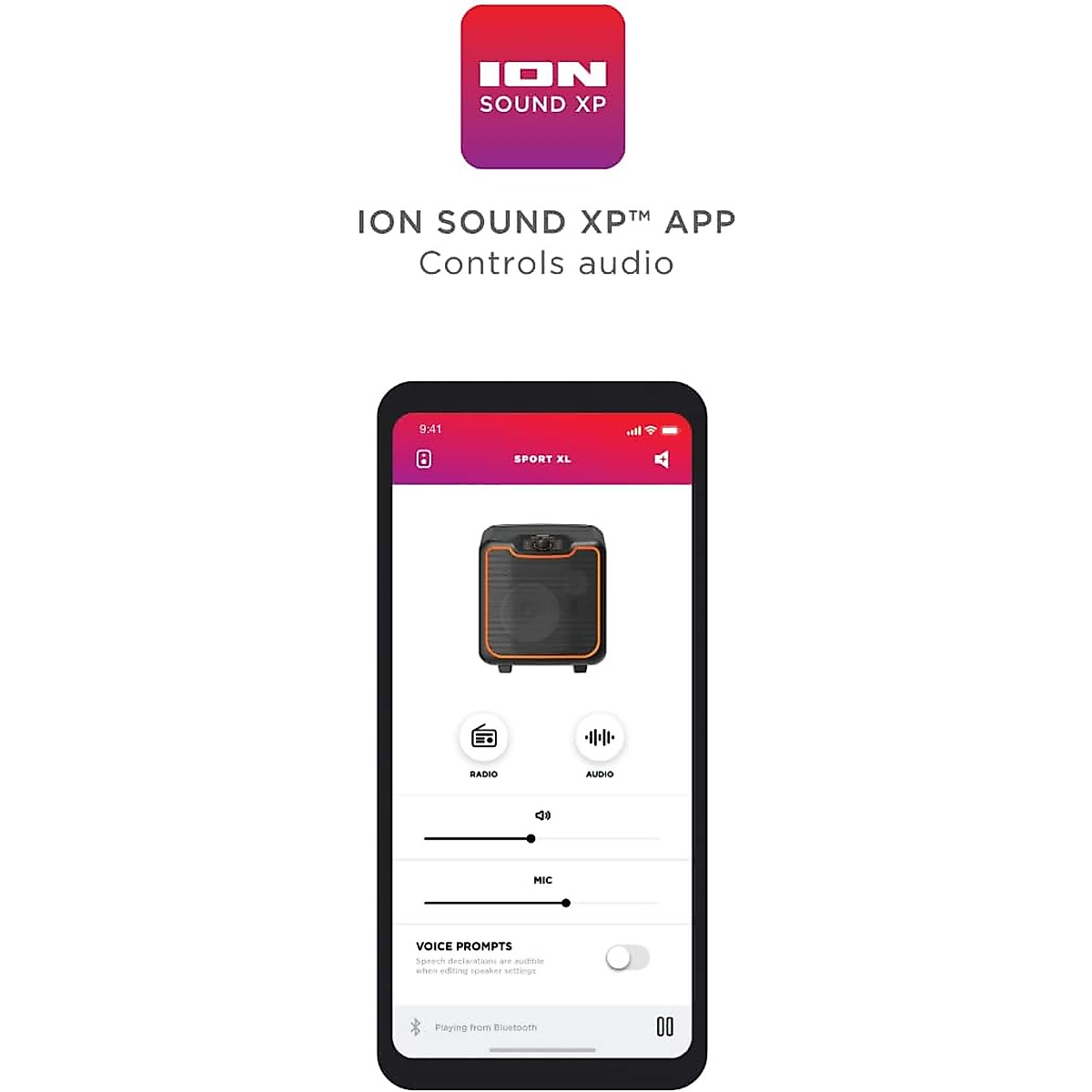 Ion Sport XL - High-Power All-Weather Rechargeable Bluetooth and NFC Enabled Speaker - MK3 (Renewed)