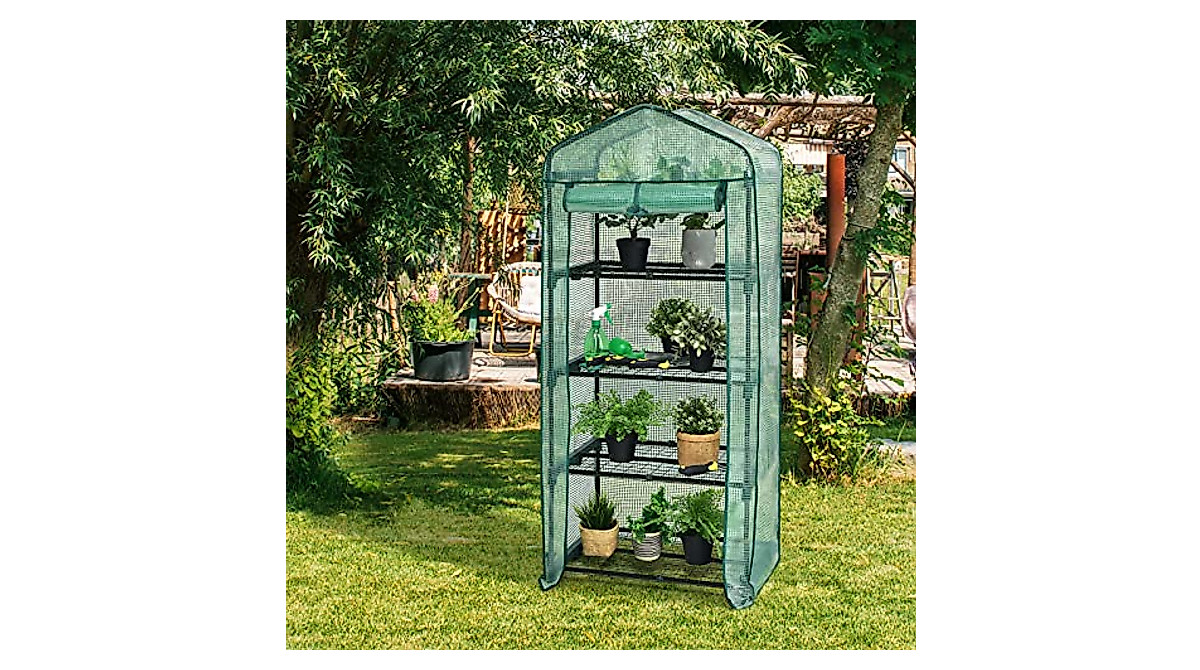 Giantex Portable Mini Greenhouse - Compact Garden Growing Solution