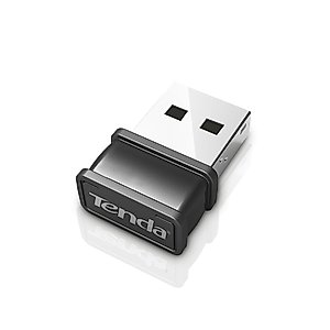 Tenda Wi-Fi Dongle, N150 Mini Wireless Network USB Wi-Fi Adapter for PC Desktop Laptop (Supports Windows XP/7/8/8.1/10, Driver-Free, Soft AP, USB 2.0) Plug & Play - W311MI V4.0