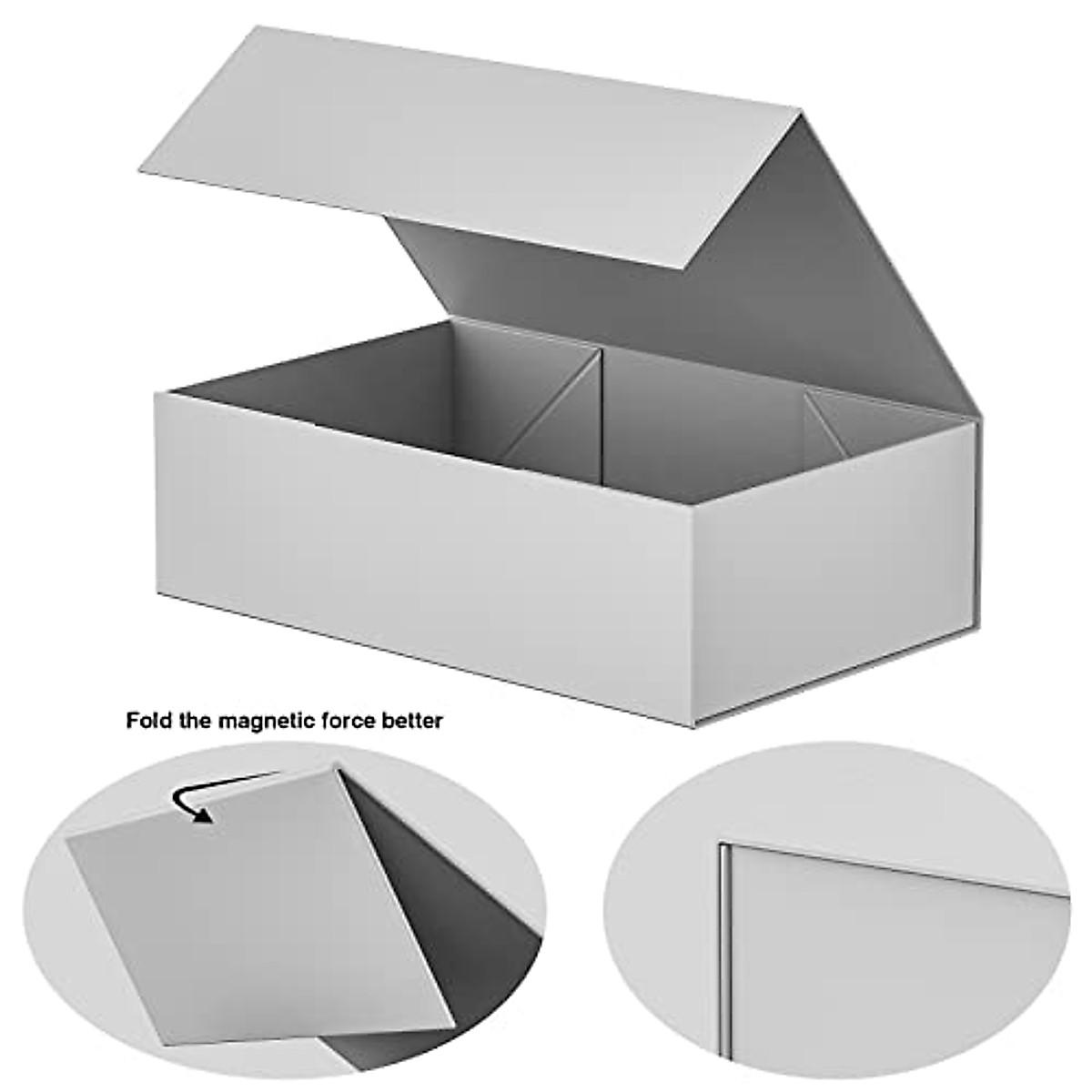 HavrePac 6 Pack Large Gift Boxes 13.8x9x4.3 Inches Luxury Gift Boxes with Lids,Magnetic Closure Gift Box for Present Packaging Box for Mother's Day, Birthdays, Party,Weddings