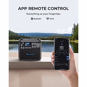 BLUETTI Portable Power Station AC200MAX and B230 External Battery Module, Expand to 4096Wh LiFePO4 Battery Backup w/ 4 2200W AC Outlets, Solar Generator for Home Use, Power Outage, Road Trip