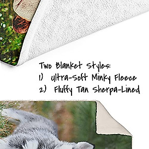 Personalized Photo Blanket: Custom Soft Throw with Picture, Fleece or Sherpa Family Photo Gift, Customized Flannel Bedding Birthday Present with Customizable Image (60"x80" Sherpa)