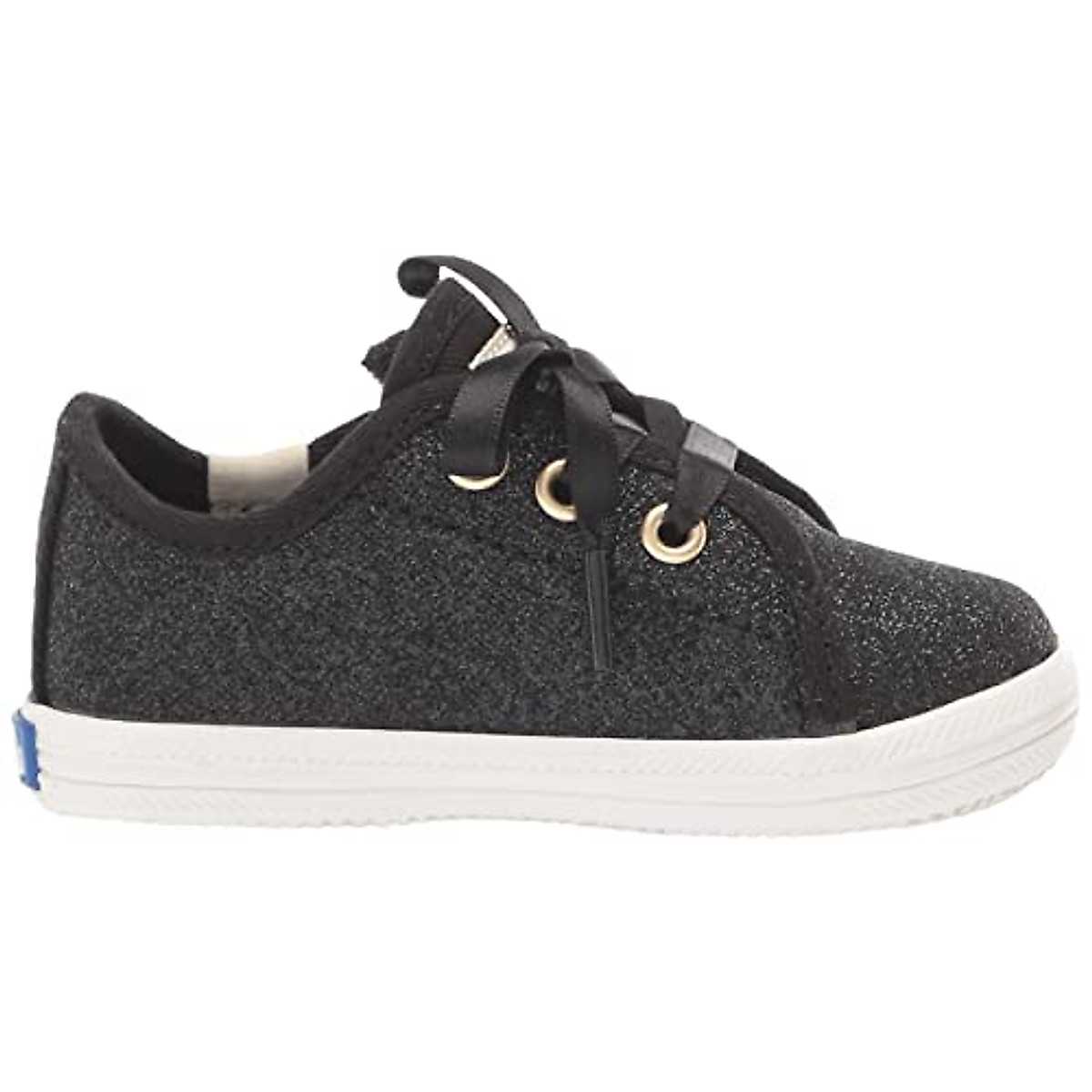 Keds Baby Kickstart Crib Sneaker, Black, 3 US Unisex Infant