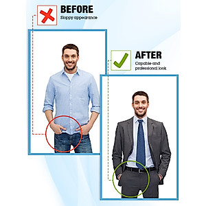 Jeere 2 Pairs Shirt Stays for Men Adjustable Shirt Garters Elastic Shirt Suspenders for Women Shirt Holder Straps with 3 Nonslip Clips