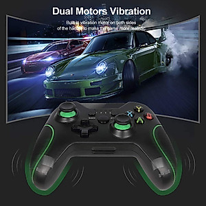 Controller for Xbox One, Game Controllers Compatible with Xbox One S, One X, One Elite, PS3, PC (Black)