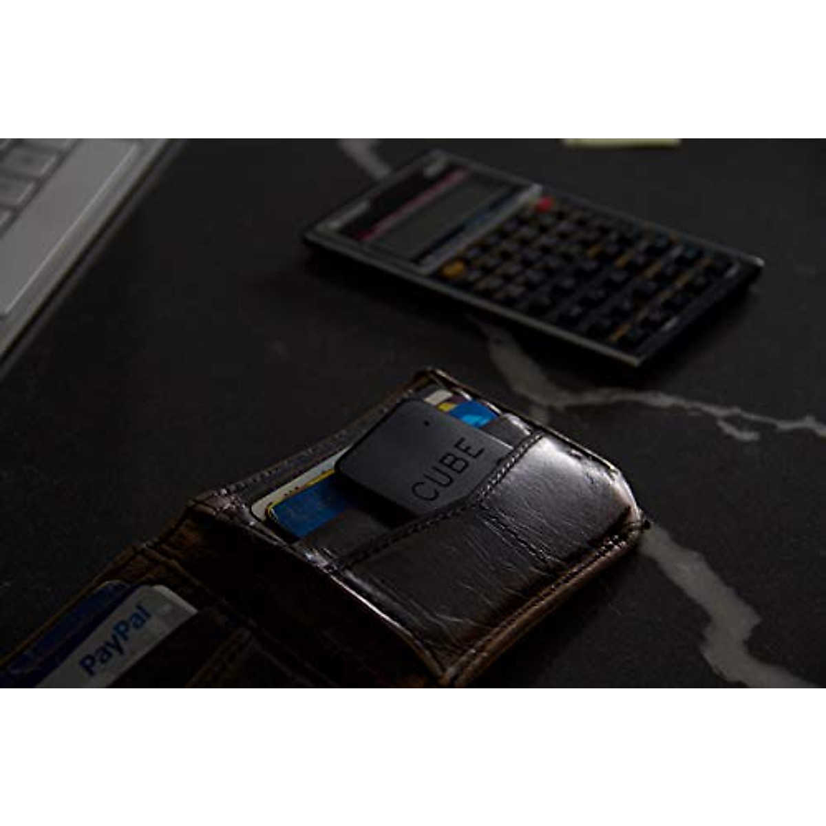 Cube Shadow Finder Locator, Tracking Devices for Wallet, Remote Finder, Item Finders, Bluetooth Tracker Tag + Rechargeable Battery - Ultra Thin