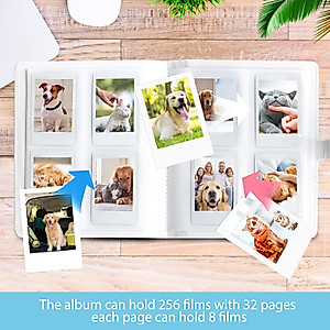256 Pockets Photo Album for Fujifilm Instax Mini LiPlay 11 9 8+ 8 7S Instant Camera/Mini Link SP-1 Printer, Polaroid Snap SnapTouch PIC-300 Z2300 Mint Zip Instant Camera Printer (Mint)