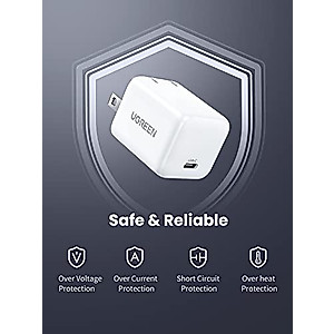 UGREEN AceCube 30W USB-C Power Adapter, USB C Charger GaN Charger, PD PPS Fast Charger Block Compatible with iPhone 14 Pro max/13 pro max, Galaxy S23/22/21, Pixel 7/7 Pro, iPad, MacBook Air