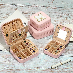 Parima Birthday Gifts for Women -2 Pieces Travel Jewelry Case Set, Travel Gifts Friend Gifts for Women Personalized Gifts Unique Gifts Christmas Gifts for Women Personalized Jewelry Boxes for Women