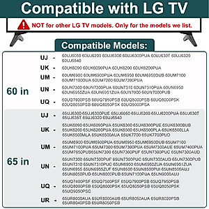 Stand for LG TV Legs, TV Legs for 60 65 in LG TV Stand 65UR8000 60UJ6050 60UK6090 60UM6900 60UM7200 60UN7000 60UN7000PUB 65UK7700 65UM6900 65UM7400 65UM7650 65UN6950 65UN6955ZUF 65UN8500 65UN8050