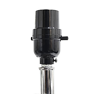 Elegant Designs LC2000-TEL-2PK 2 Pack Modern Leather Table Lamps with White Fabric Shades, Teal