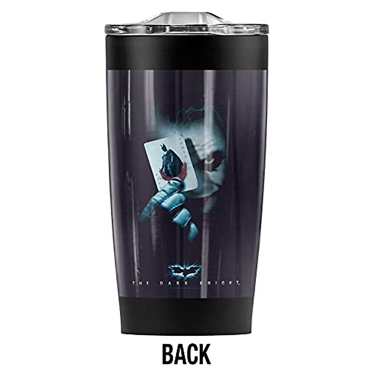 Logovision The Dark Knight Joker Stainless Steel Tumbler 20 oz Coffee Travel Mug/Cup, Vacuum Insulated & Double Wall with Leakproof Sliding Lid | Great for Hot Drinks and Cold Beverages