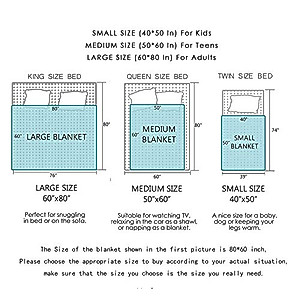 FeHuew Cute Shiba Inu Japanese Dog Flannel Fleece Throw Blanket 50x60 inch Living Room/Bedroom/Sofa Couch Warm Soft Bed Blanket for Kids Adults