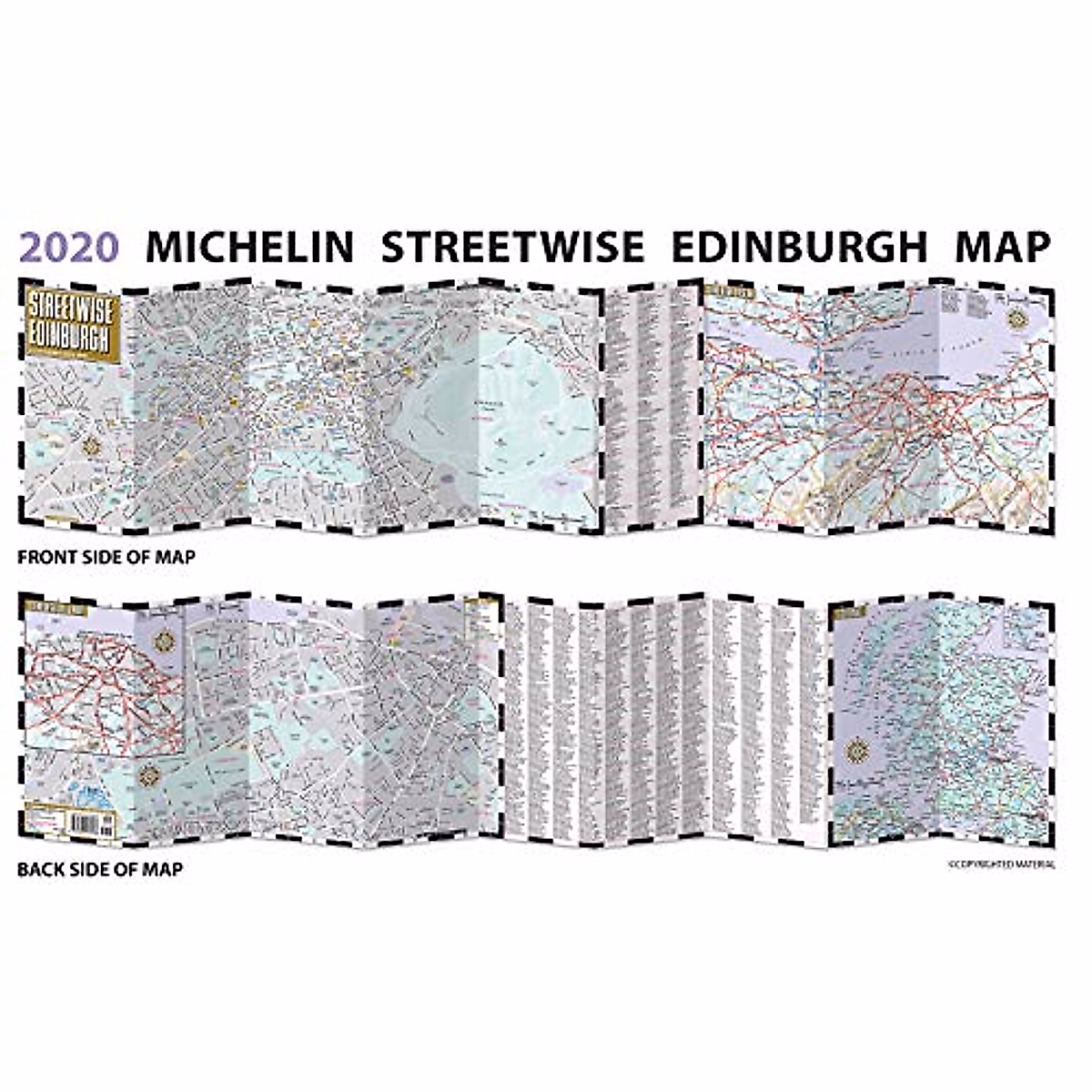Streetwise Edinburgh Map - Laminated City Center Street Map of Edinburgh, Scotland (Michelin Streetwise Maps)