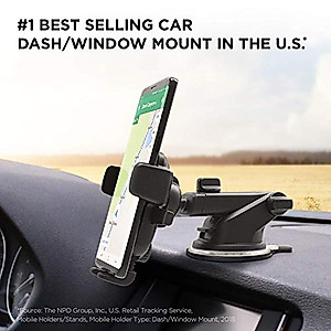 iOttie Easy One Touch 4 Dash & Windshield Universal Car Mount Phone Holder Desk Stand for -iPhone, Samsung, Moto, Huawei, Nokia, LG, Smartphones, Black