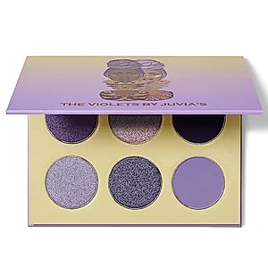 Juvia's Place The Violets Eyeshadow Palette - Professional & Pigmented Eye Makeup, Flawless Finish, Soft & Natural or Complete Glam, Shades of 6