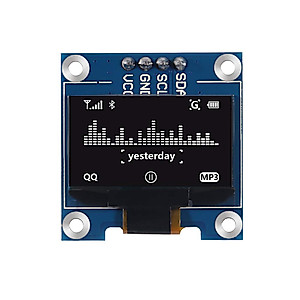ALMOCN 2PCS 0.96" OLED Module I2C IIC Serial 12864 128X64 OLED Display Module with SSD 1306 Driver (White OLED)
