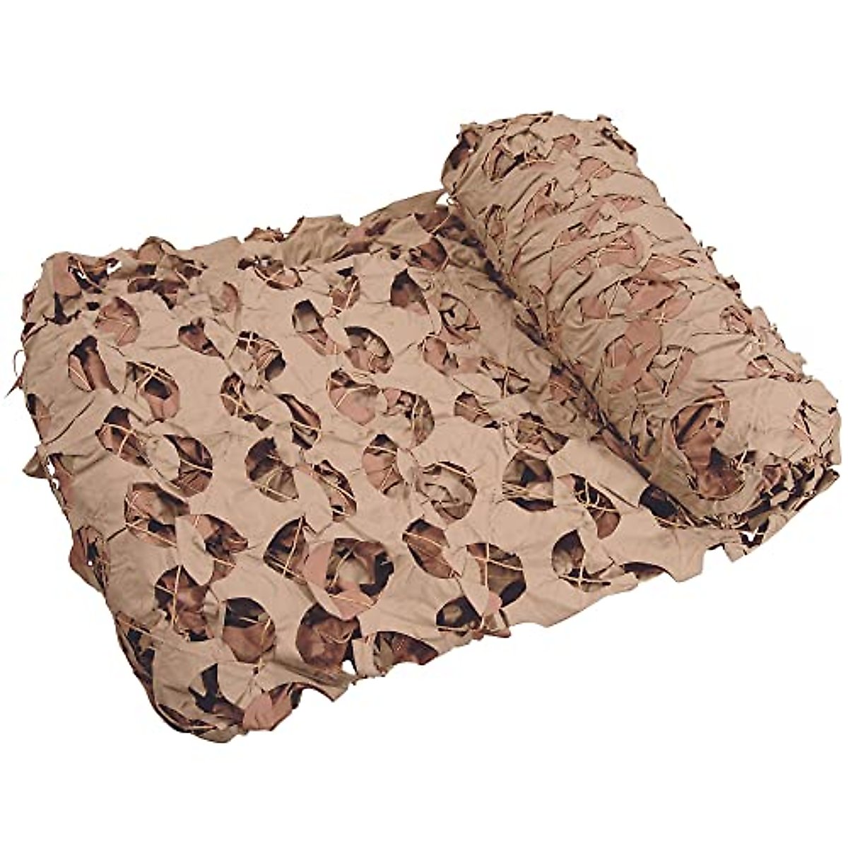 CamoSystems Premium Series Camouflage Military Spec Net with Mesh Netting Attached, Large, 9'10" x 19'8", Desert - Light Tan/Tan