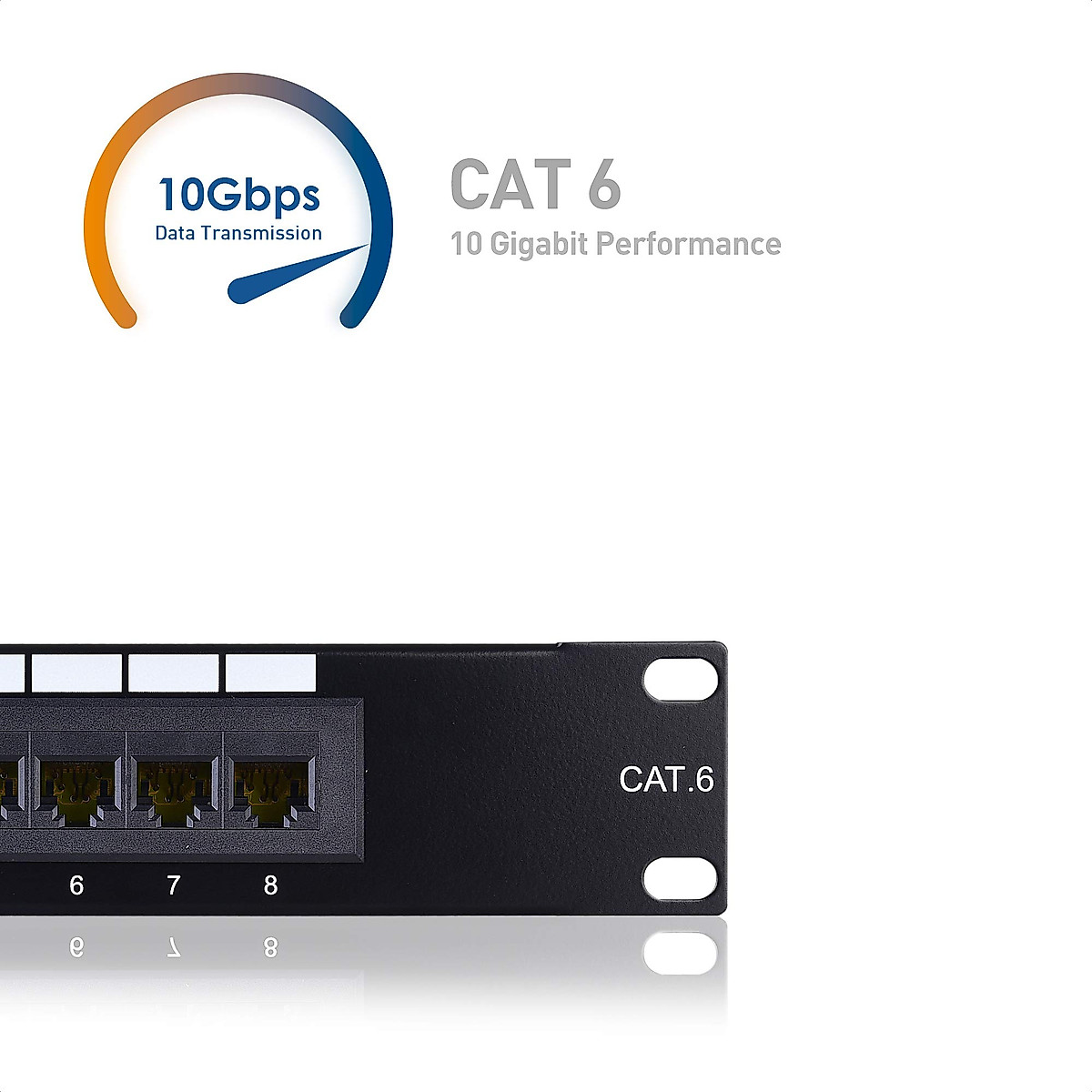 Cable Matters UL Listed Rackmount or Wall Mount 16 Port Patch Panel (RJ45 Patch Panel)