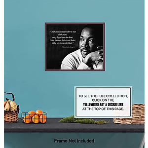 Martin Luther King Wall Art - LARGE 11x14 - MLK Quotes - African American Decor - Inspirational Quotes - Motivational Posters - Black History Classroom Decor - Uplifting Positive Gifts for Women, Men