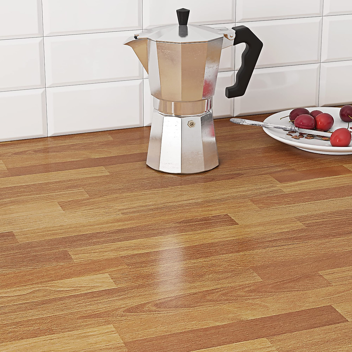 Livelynine Butcher Block Countertop Contact Paper Waterproof Wallpaper Light Wood Contact Paper for Countertops Peel and Stick Table Covers Kitchen Counter Island Desk Countertop Vinyl Wrap 15.8X78.8