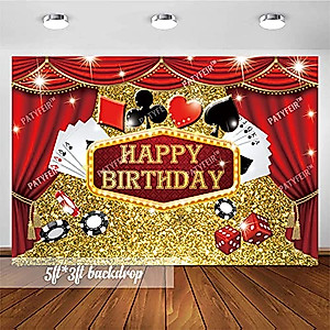 Casino Theme Party Decorations, Casino Birthday Party Decorations Supplies, Las Vegas Party Decorations, Poker Happy Birthday Backdrop, Casino Honeycomb Centerpieces, Casino Balloons Garland