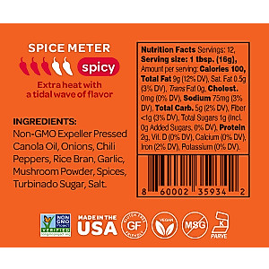 Mr. Bing Chili Crisp | Spicy - Delicious, Flavorful & Crunchy Chili Oil - Made in USA Chili Paste Hot Sauce - Gluten Free, Vegan, No MSG, Non-GMO Oil - (7 oz.)