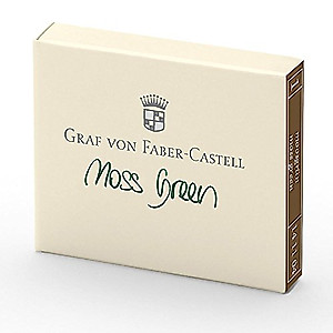Graf von Faber-Castell Ink cartridges, Moss Green 6X, 141104