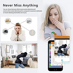 6MP PoE Outdoor IP Camera, 2.8mm Lens, Dome EXIR Turret Security Network Surveillance Camera, Up to 98ft/30m Night Vision, H.265, IP67