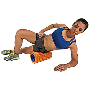 GoFit 13” Massage Go Roller - Massage Bar and Training Manual,Orange,GF-FR13-ORNG