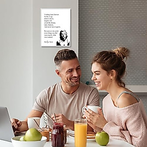 Marilyn Monroe-"Nothing Lasts Forever-So Live It Up"-Inspirational Quotes Wall Art-8 x 10" Retro Poster Print w/Silhouette Image- Ready to Frame. Home-Office-Studio Decor. Great Advice for All!