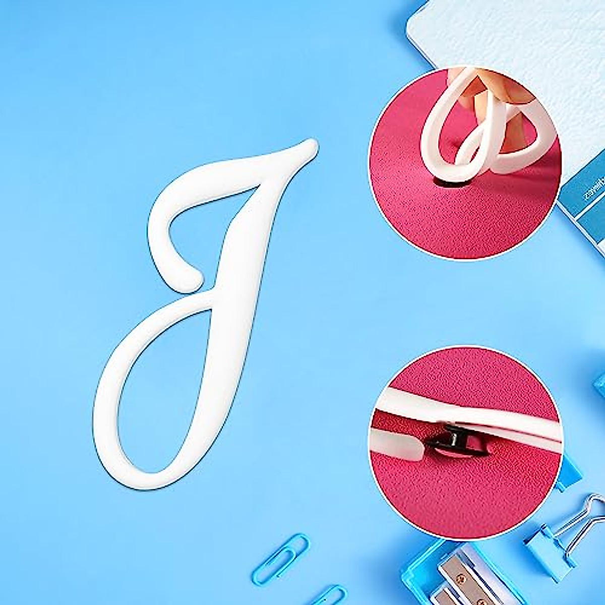 Decorative Lettering for Bogg Bag, White Charm for Bogg Bag Cute Bag Accessories Alphabet Letter Charm Inserts for DIY Personalizing Your Handbag(J)