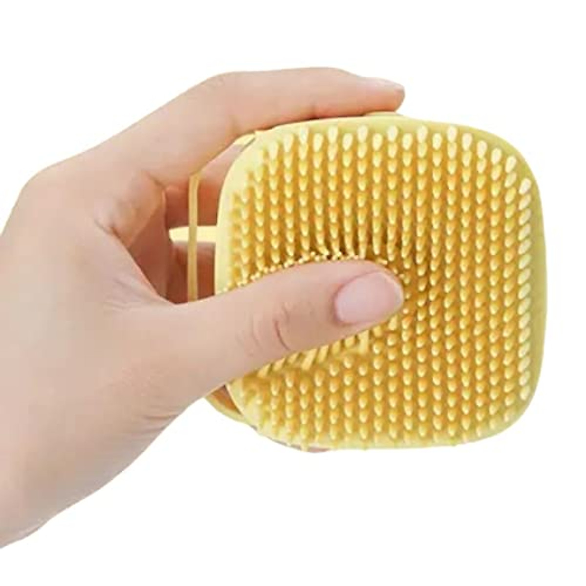 Dog scrubber bath, Dog bath brush with soap dispenser, Dog wash brush, Grooming Cleaning Comb, with Soft Silicone Rubber Bristles, Puppy Kitten Hair Brush Washing Pet Paws