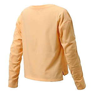 New Balance Girls Active Leggings Set 3 Piece T-Shirt, and Leggings Activewear Set, Size 78, MangoOatmeal