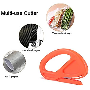 YunQin 6 Pcs Vinyl Covering Film Snitty Safety Cutter Knife,Carbon Fiber Wrap Decal Sticker Paper Slitter,Utility Knife Cutter for Window Tint, Car Wrap, Craft Making,Vacuum Bags