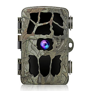 GoldPaddy Trail Game Camera 4K 20MP, Hunting Camera with Night Vision Motion Activated Waterproof Camera 0.2s Trigger Time Scouting Cam 2.4” LCD IR LEDs 120° Wide Angle for Wildlife Home Monitoring