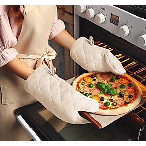 20 Piece Kitchen dish cloths Set - 100% Cotton Dish Towels, Heat Resistant Kitchen Mittens And Pot Holder Set, Reusable Dish Rags For Washing Dishes, Absorbent Dish Towels For Kitchen Drying - Beige