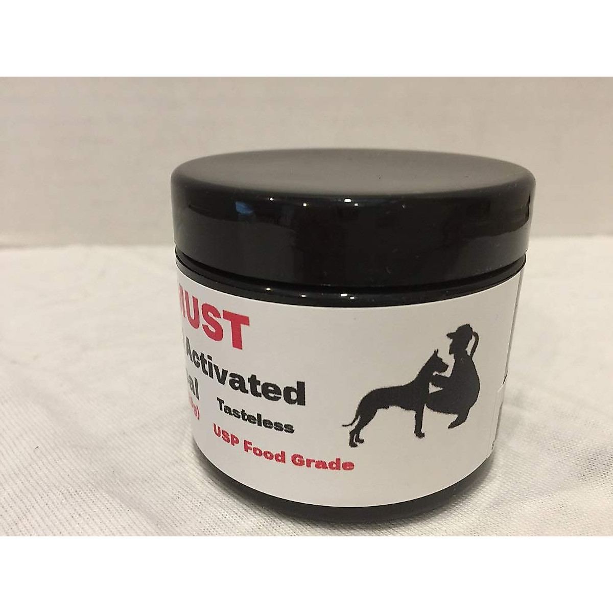 DOGSAMUST All Natural Coconut Shell Activated Charcoal for Dogs 1 oz Powder